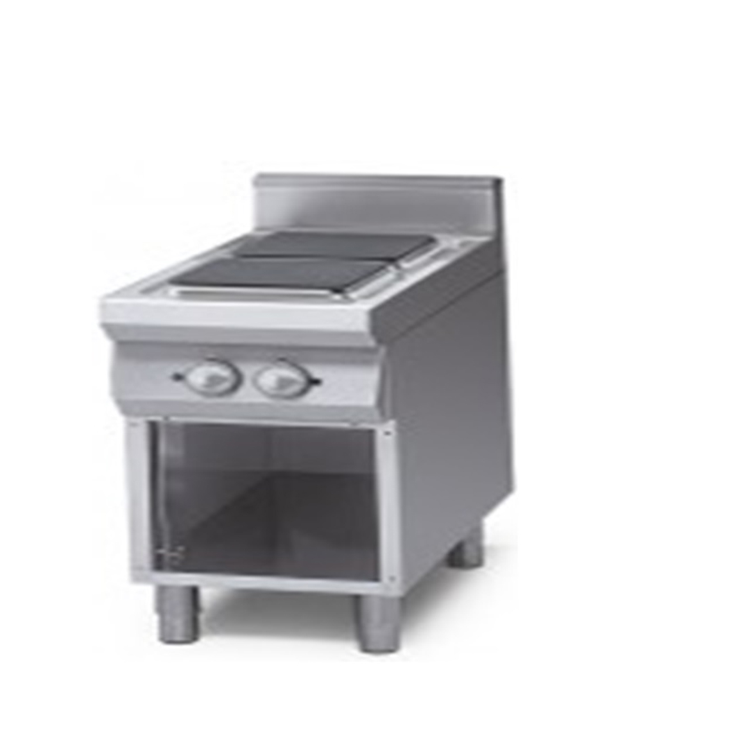 MODULAR INDUSTRIAL 2 BURNERS ELECTRIC COOKER WITHOUT OVEN 90/40 PCE ...